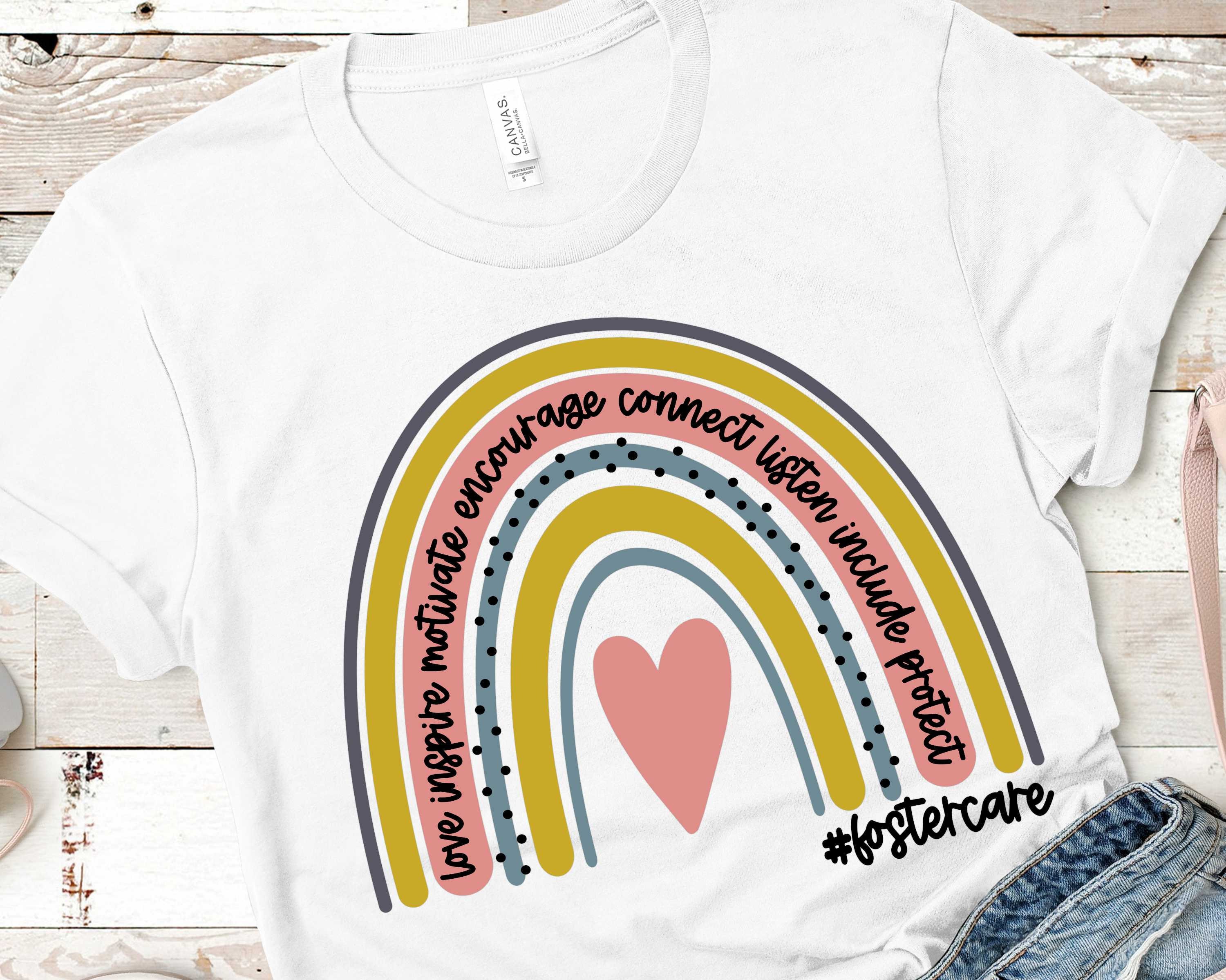 Foster Care Rainbow - Svg - Png - Dfx - Eps Files for Cutting Machines ...