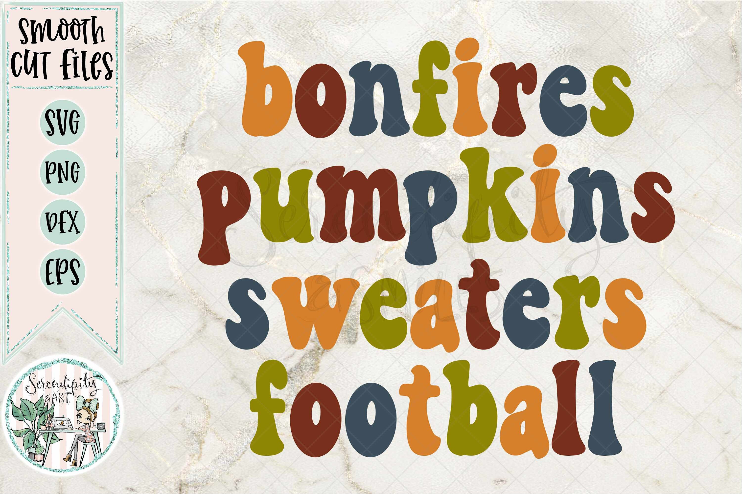 Retro Fall Favorite Things Svg-png-dfx-eps Files for - Etsy