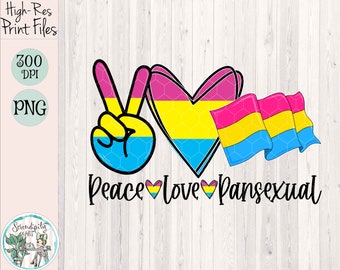 Peace Love Transgender LGBTQ Flag PNG Sublimation - Etsy