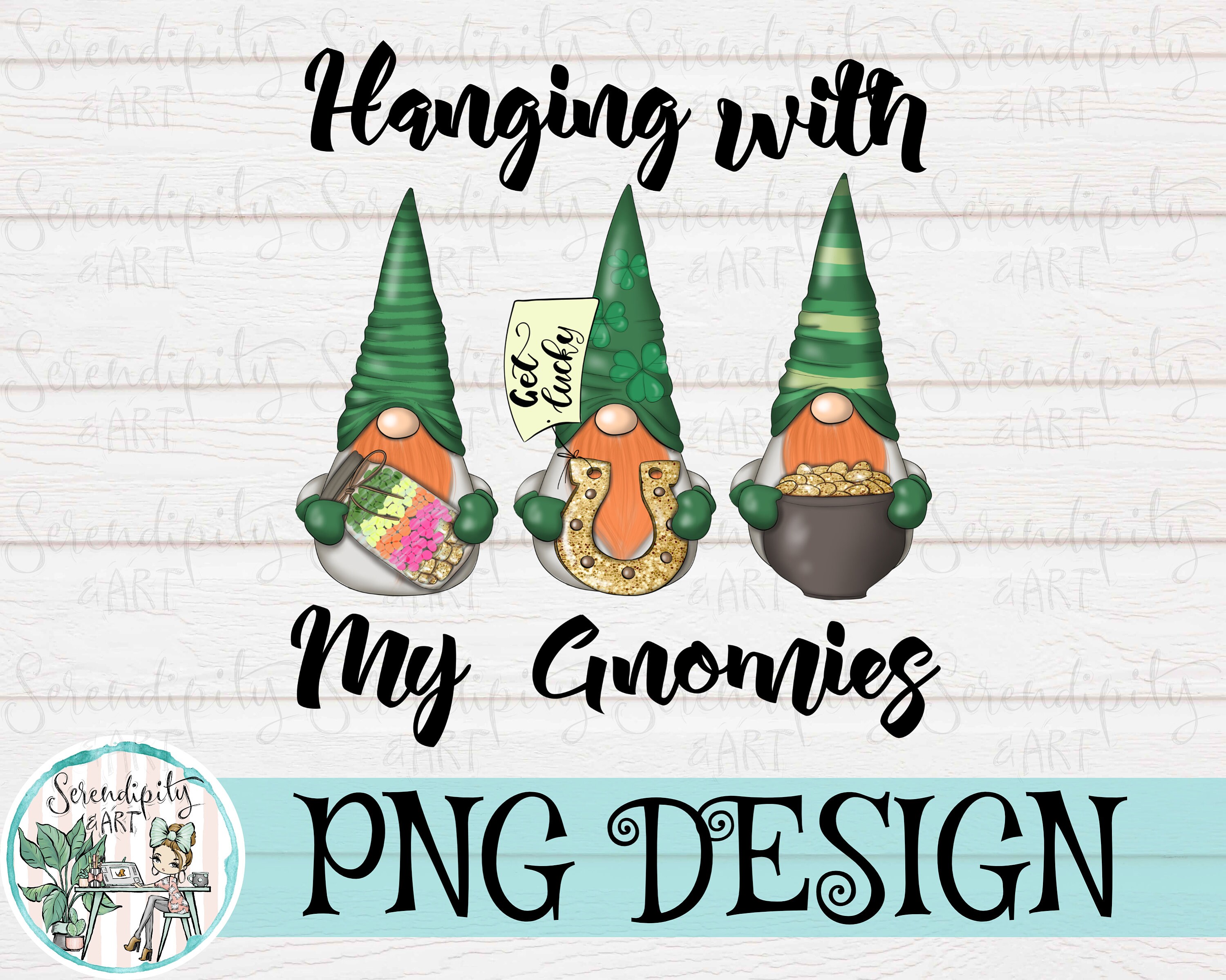 Hanging With My Gnomies PNG Sublimation St. Patrick's | Etsy