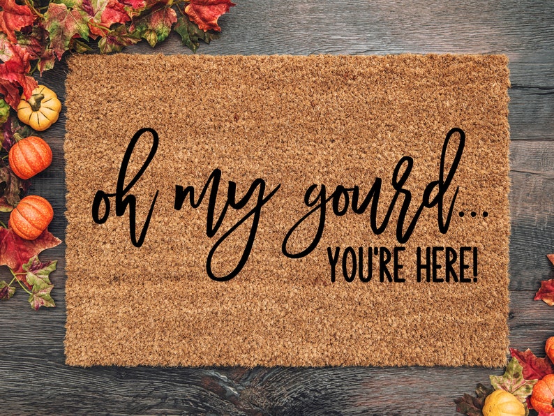 Oh My Gourd You're Here Doormat Svg Png Dfx Eps - Etsy