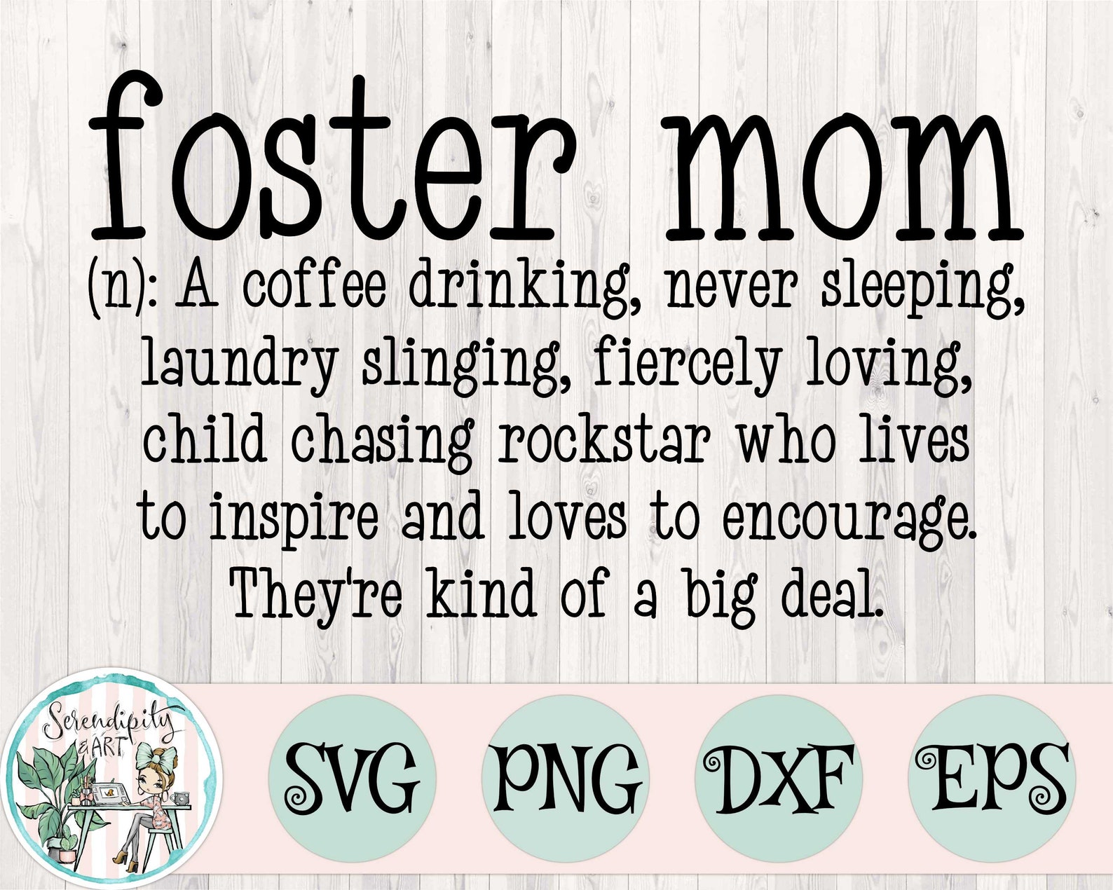 Foster Mom Definition - Svg - Png - Dfx - Eps Files for Cutting ...