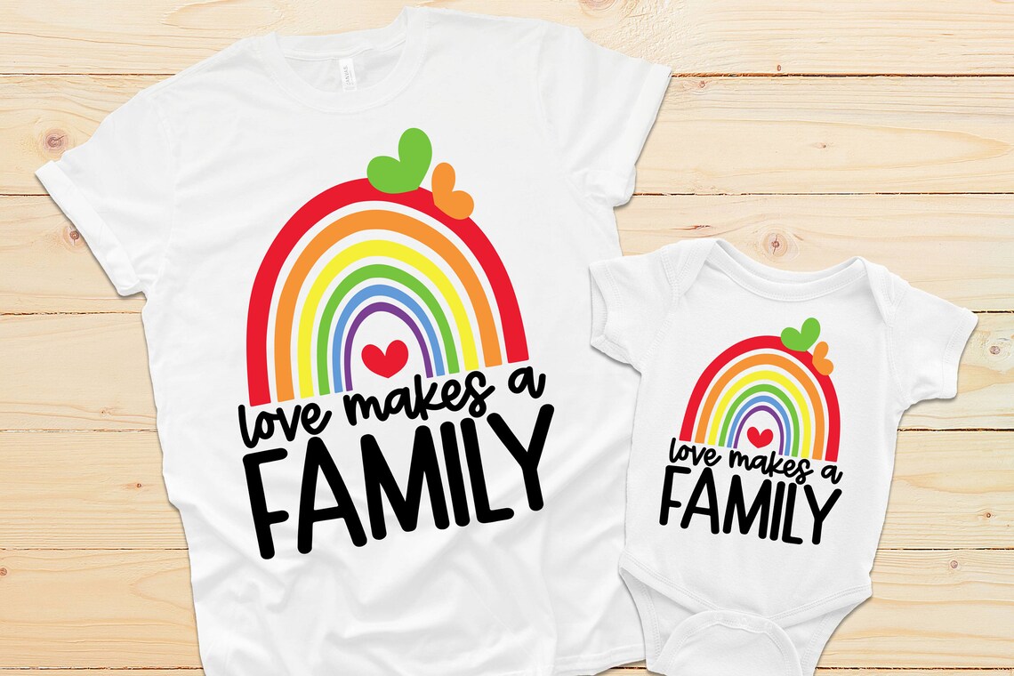 Love Makes A Family Svg Png Dfx Eps Files for Cutting | Etsy