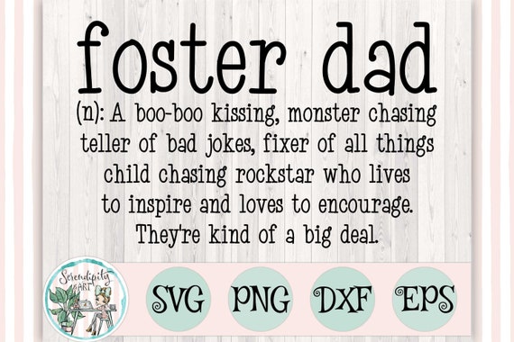 Foster Dad Definition Svg Png Dfx Eps Files for | Etsy