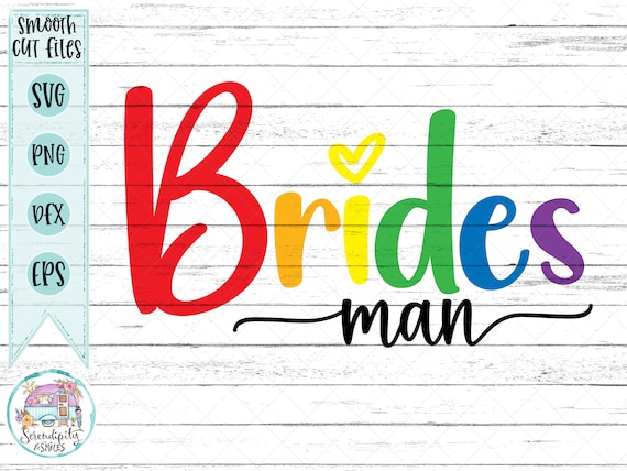 LGBTQ Wedding Party Bridesman Svg Png Dfx Eps Files - Etsy