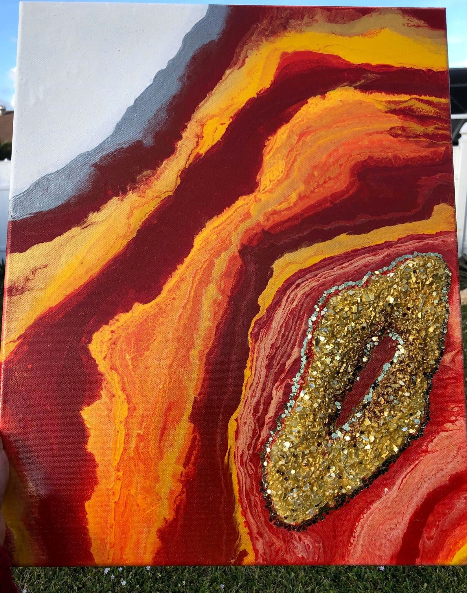 Custom Geode Painting - Etsy