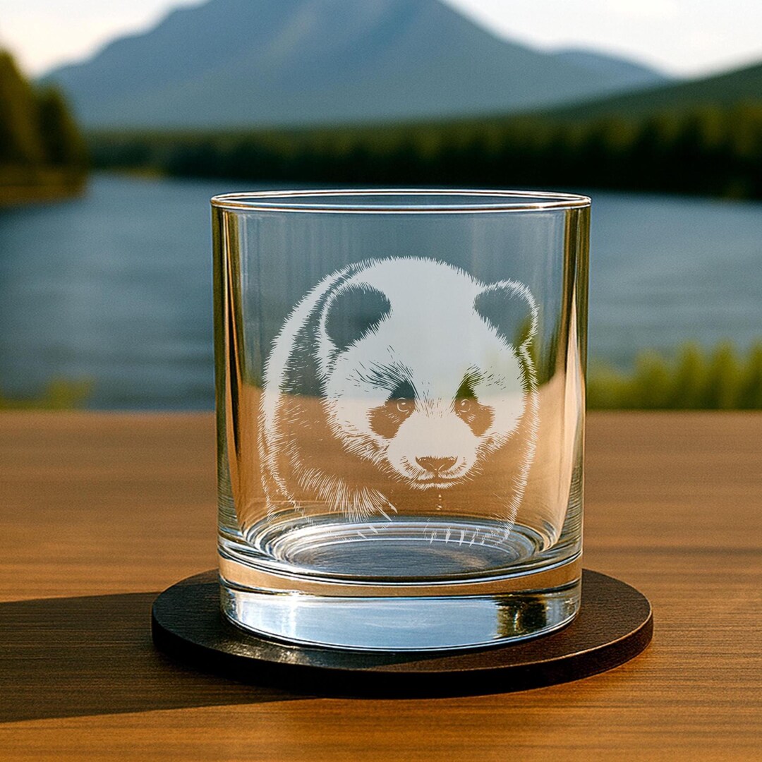 Panda Glass - Panda Themed Gift - Whiskey, Wine, Pint Glasses - Etsy