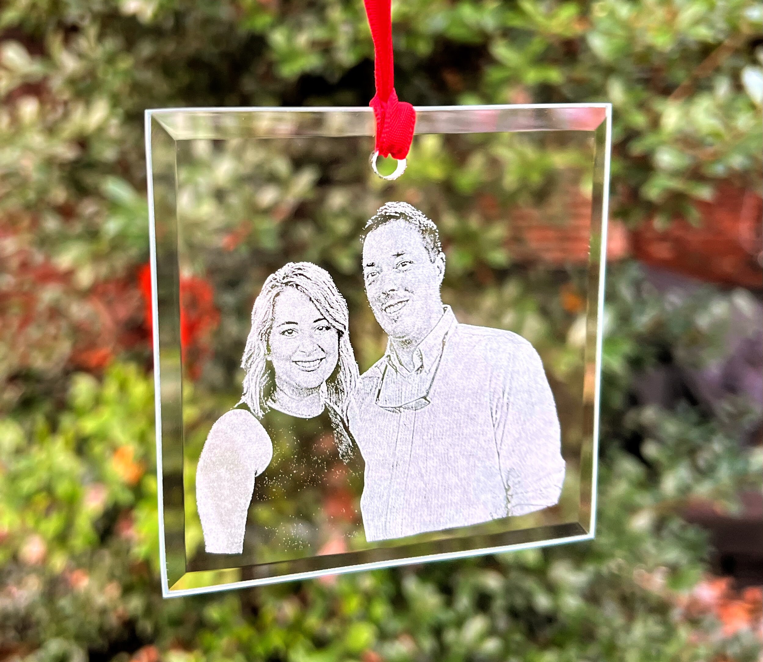 Photo Glass Ornament Custom Glass Christmas Ornament - Etsy