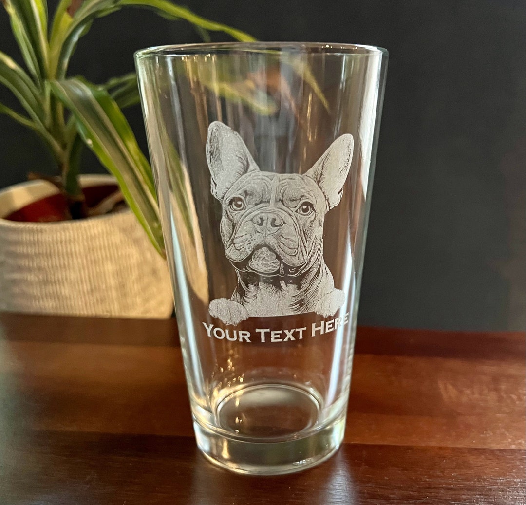 French Bulldog Etched Glass - Frenchie Gift Ideas - Engraved Pet ...