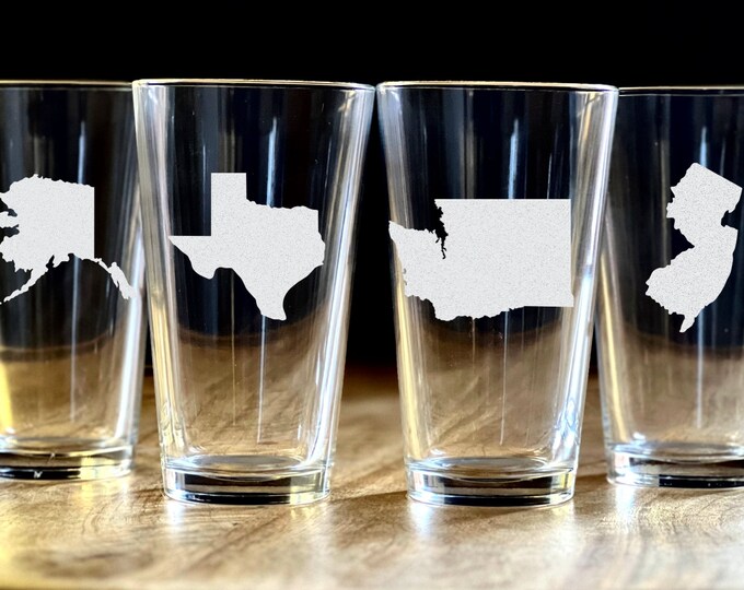 Virginia Glass Glassware State Outline Customized Personalized Gift ...