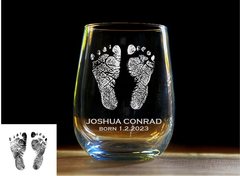 Baby Keepsake Child Handprints Engraved Baby Handprints - Etsy