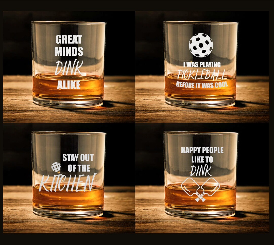 Pickleball Whiskey Glass - Day Dinking - Pickleball Gift Ideas - Great ...