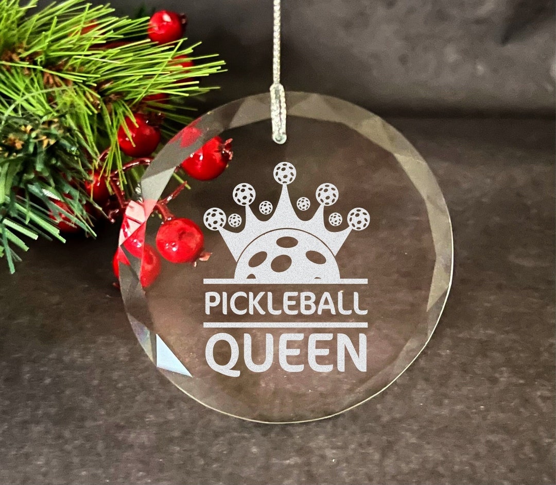 Pickleball Queen Pickleball King Pickleball Holiday Ornament Pickleball ...