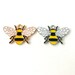Bee Charms, Bulk Enamel Bee Pendant in Gold and Silver Tone - Etsy