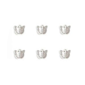 Silver Butterfly Charms Retro Style-small Butterfly Pendants-simple ...