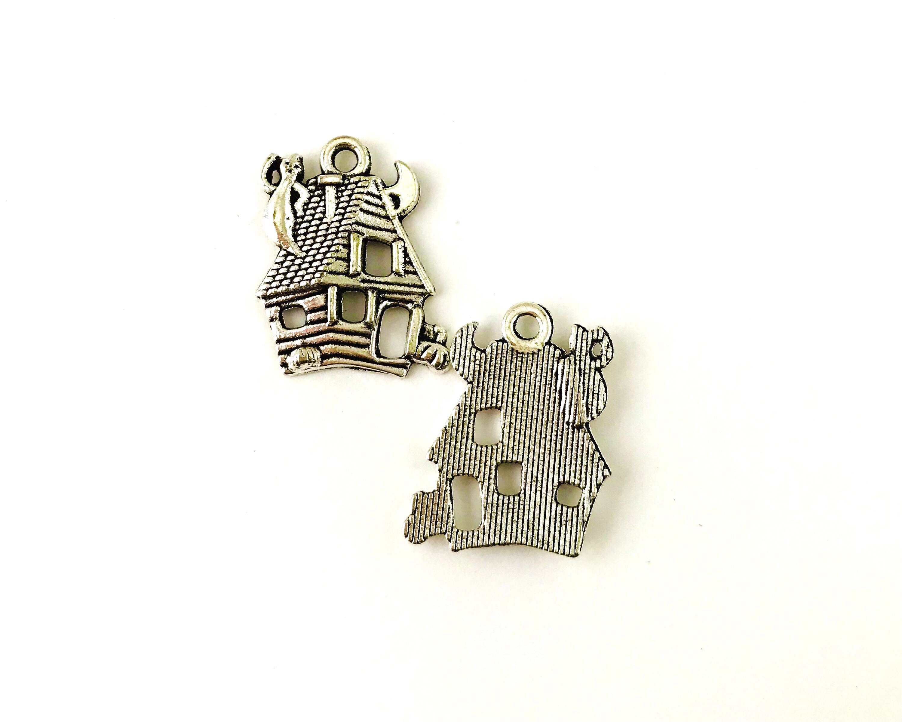 5 Haunted House Charmhalloween Charmswitch Charms - Etsy Singapore