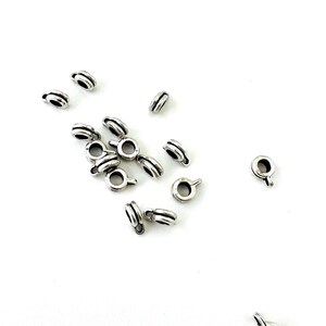 10 Bail Beads With Loop for Jewelry Making - Etsy