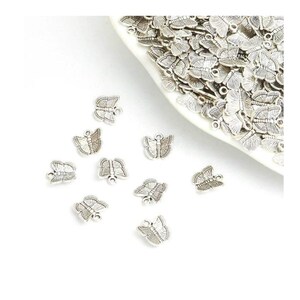 Silver Butterfly Charms Retro Style-small Butterfly Pendants-simple ...