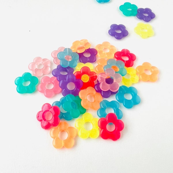 Acrylic Flower Bead - Etsy