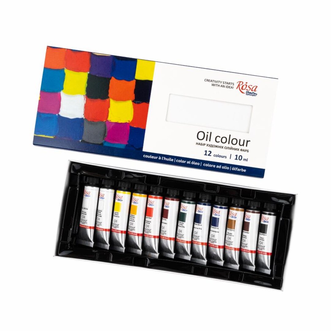 Artist OIL PAINT Set 10 Colors Set of Oil Paints 12*10ml. 0,34 Oz Each ...