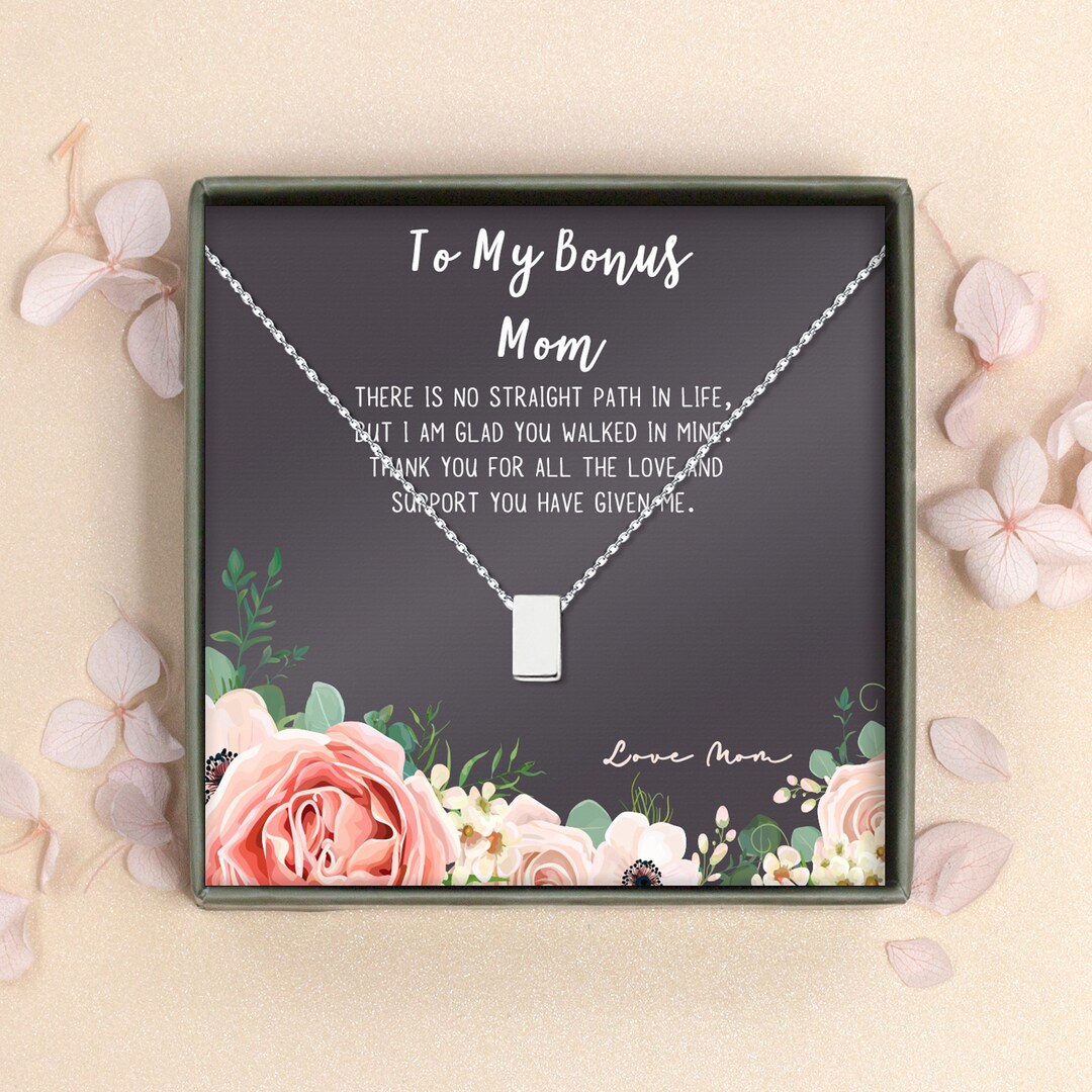 Personalized Gift for Bonus Mom Bonus Mom Gift Bonus Mom Necklace ...