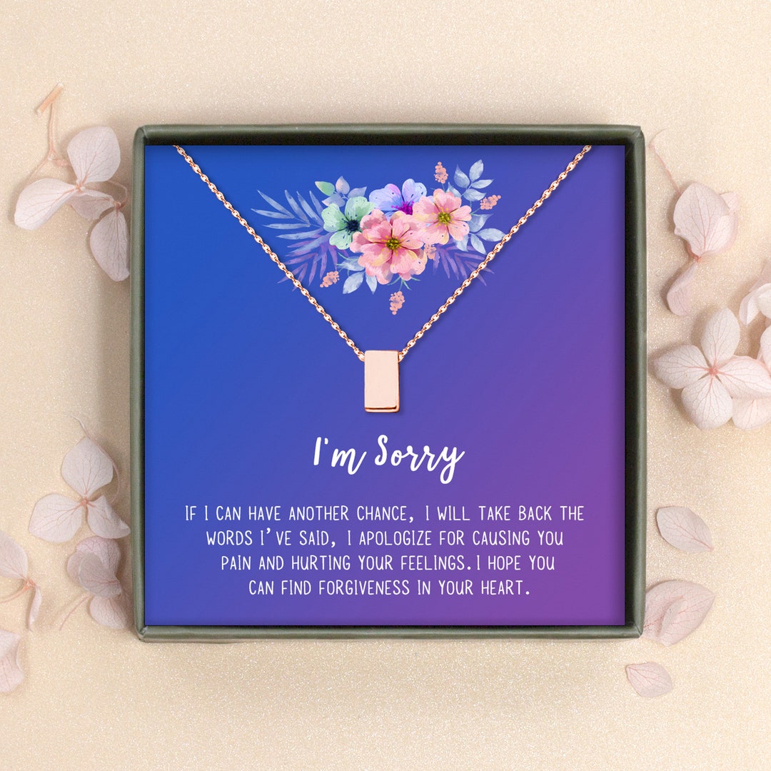 Apology Gift Apology Necklace Gift For Friends Etsy Apology Gift Apology Necklace Gift For Friends Etsy