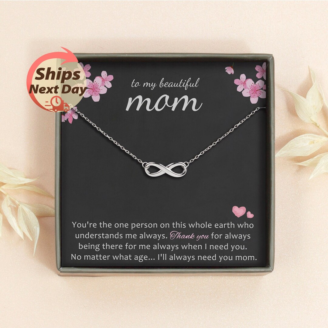 Custom Mom Necklace Mom Christmas Gift Mom Gifts From Daughter Custom ...