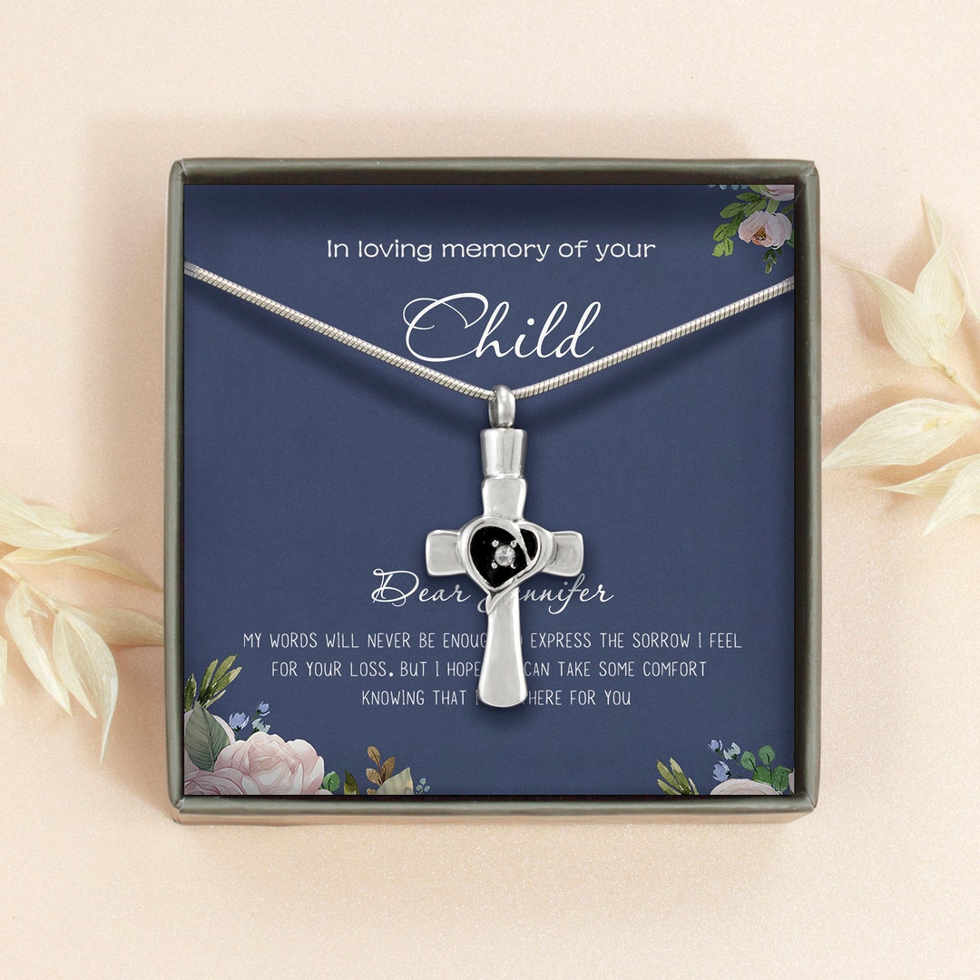Memorial Gift for Loss of Child Custom Cremation Jewelry Gift for Loss ...