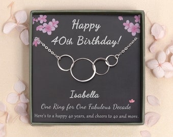 40th Birthday Rings - Etsy