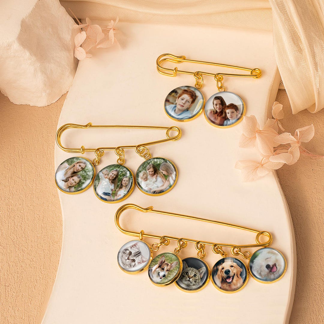 Graduation Photo Lapel Pin - Custom Graduation Photo Charm - Memorial ...