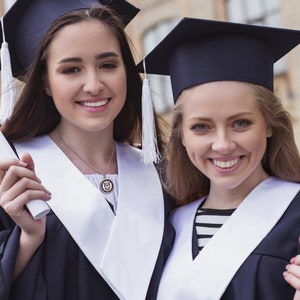 Graduation Necklace - Custom College Logo Necklace - College Graduation ...