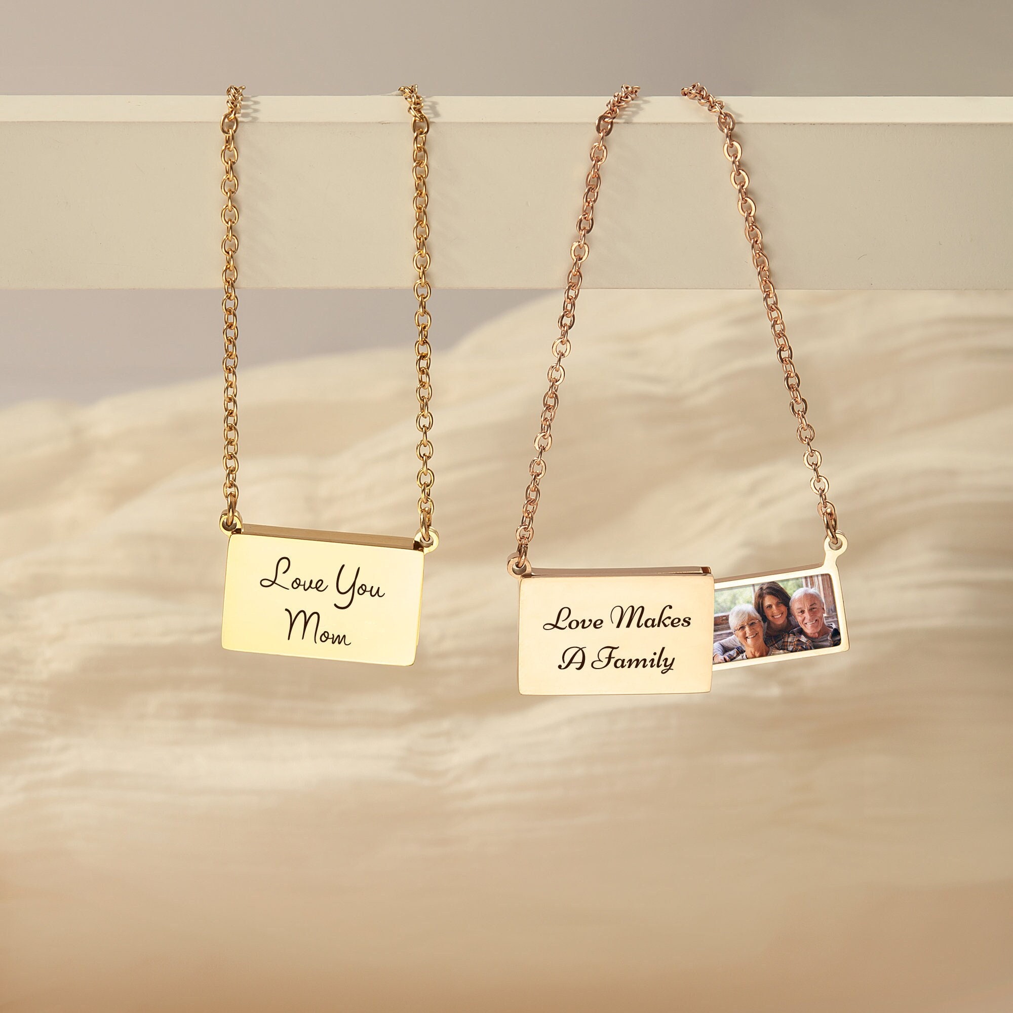 Photo Necklace Customized Picture Personalized Heart Locket Necklace ...