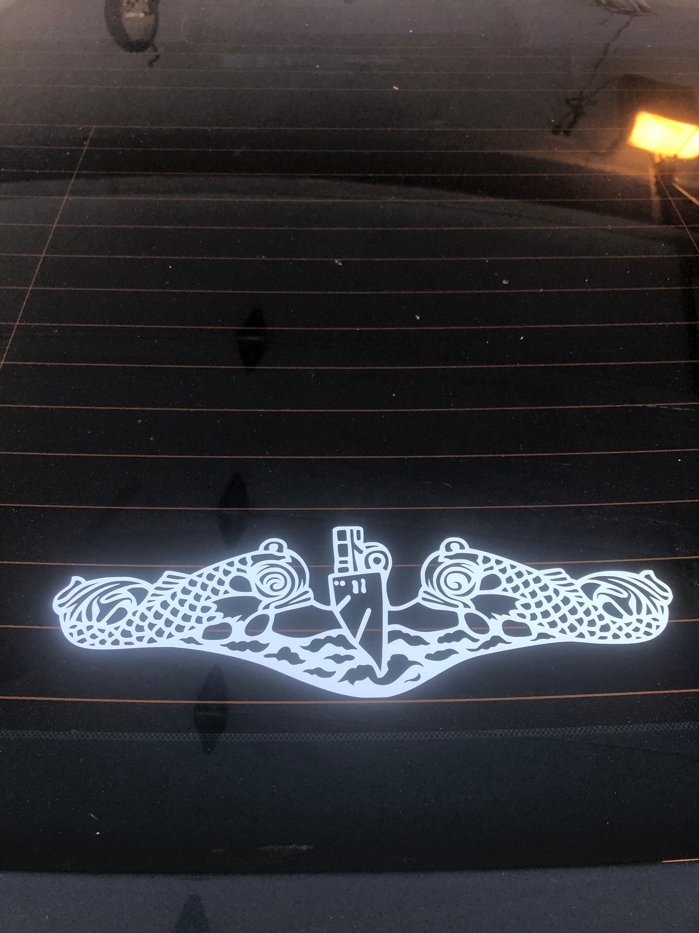 Submariner dolphin decal US Navy car decal permanent vinyl | Etsy