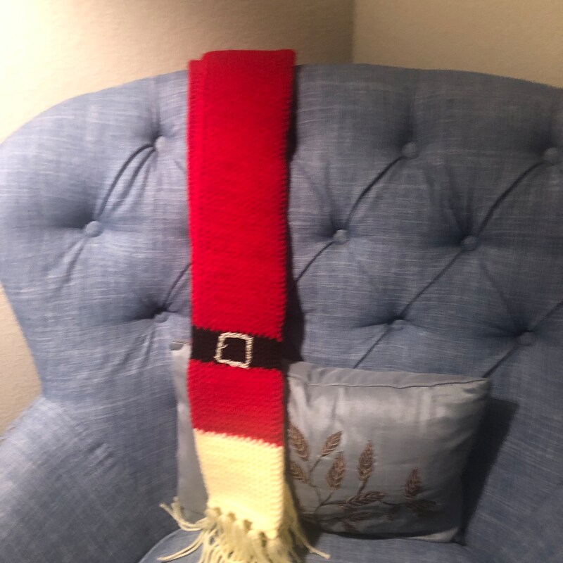Santa Scarf - Etsy