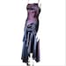 Vintage 1990's Ombre Mermaid Gown Slinky Dress Romantic Goth Satin ...