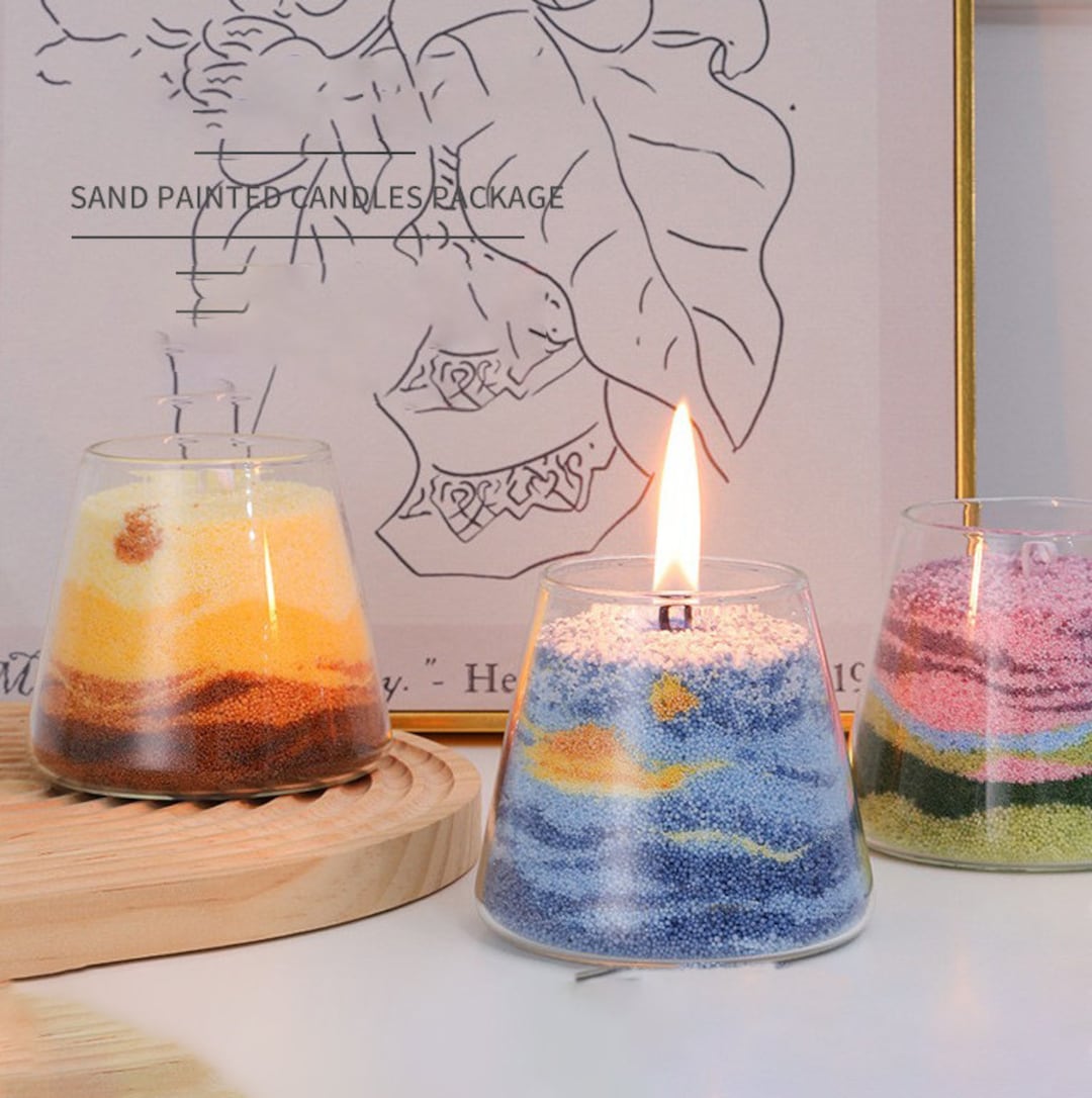 Diy Sand Candle Scented Candle - Etsy