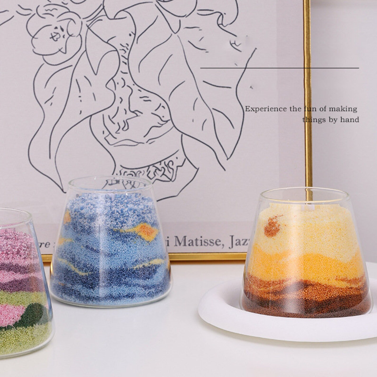 Diy Sand Candle Scented Candle - Etsy