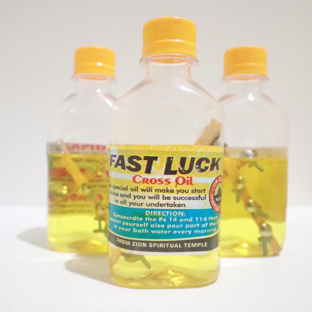 Fast Luck Oil With Cross Inside - Etsy