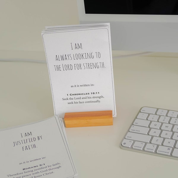 Biblical Affirmation Cards Printable I Am Bible Verse Cards Scripture ...