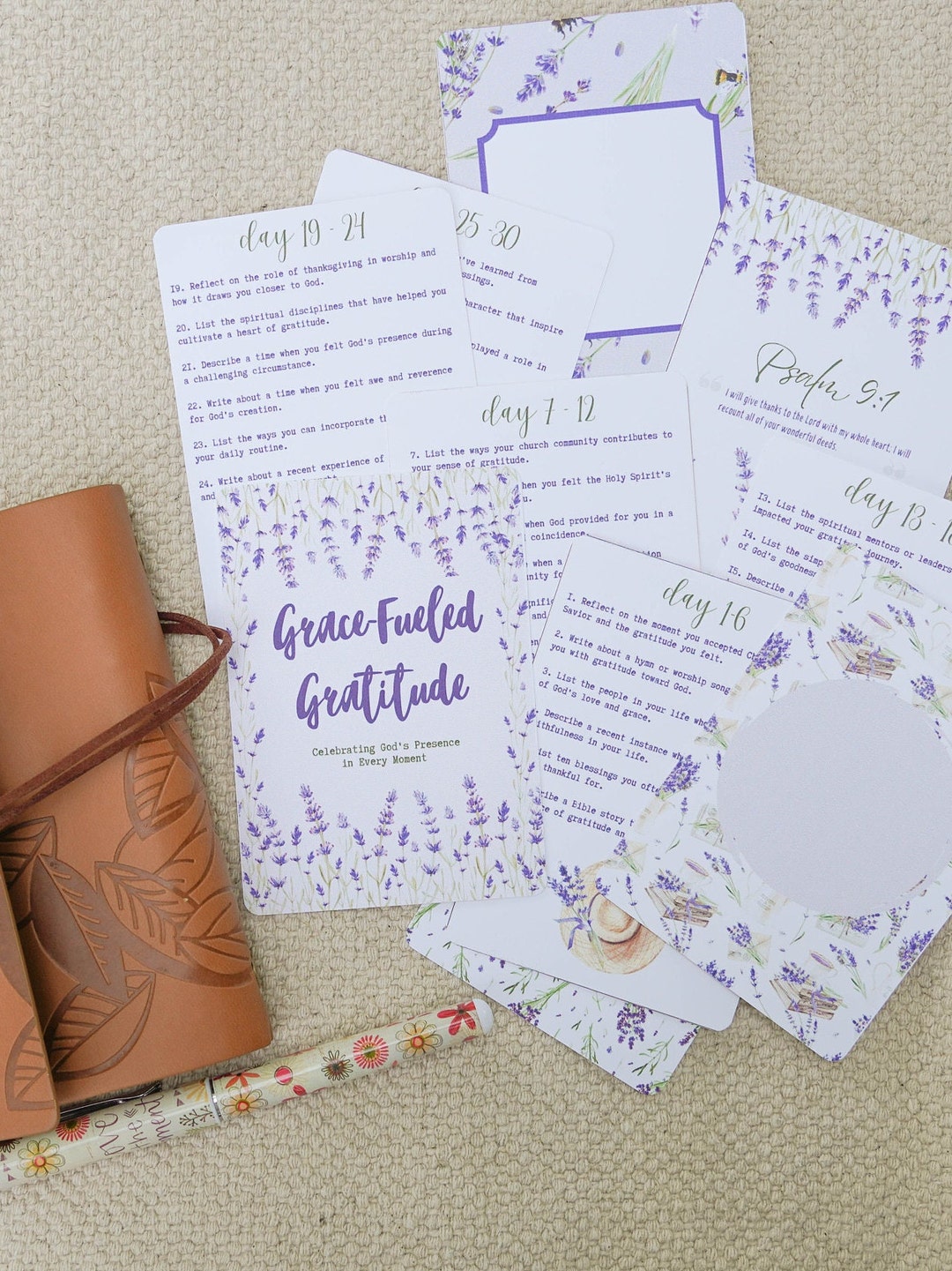 Gratitude Journaling Cards Journal Prompt Cards for Thanksgiving , Self ...