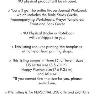 Prayer Journal and Bible Study Guide Printable Template - Prayer War ...