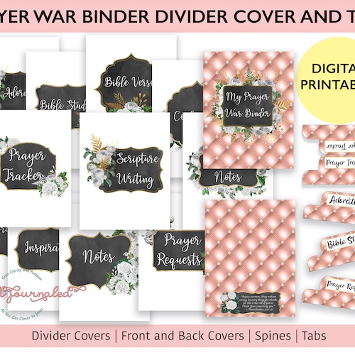 War Prayer Binder for Prayer Journaling Faith Journal or - Etsy