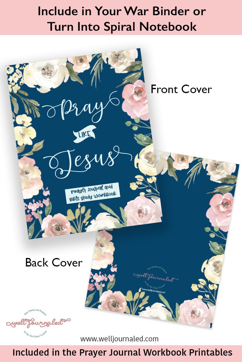Prayer Journal and Bible Study Guide Printable Template Prayer War ...