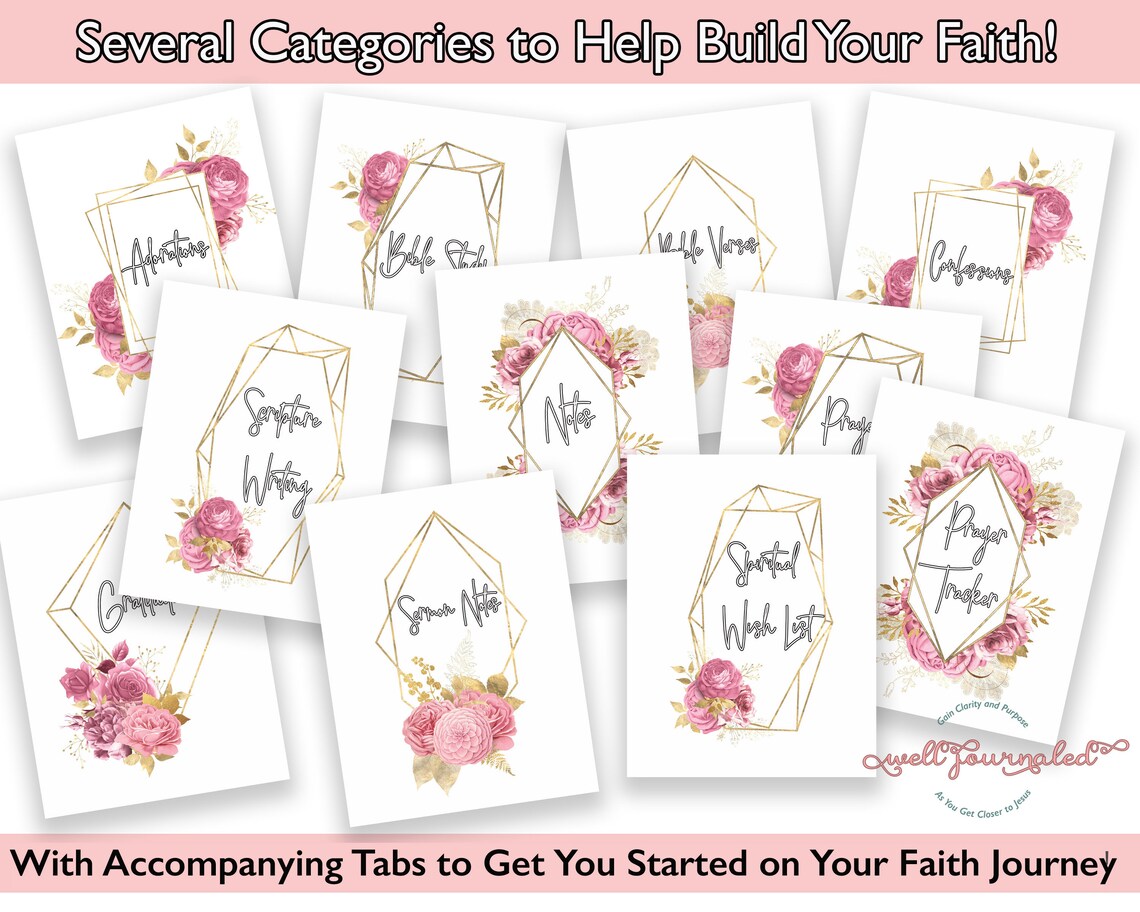 War Binder or Prayer Binder Binder Dividers Cover and Tabs Digital ...