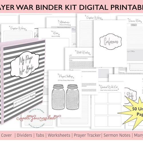 Prayer War Binder Printable Prayer Journal and Bible Study - Etsy
