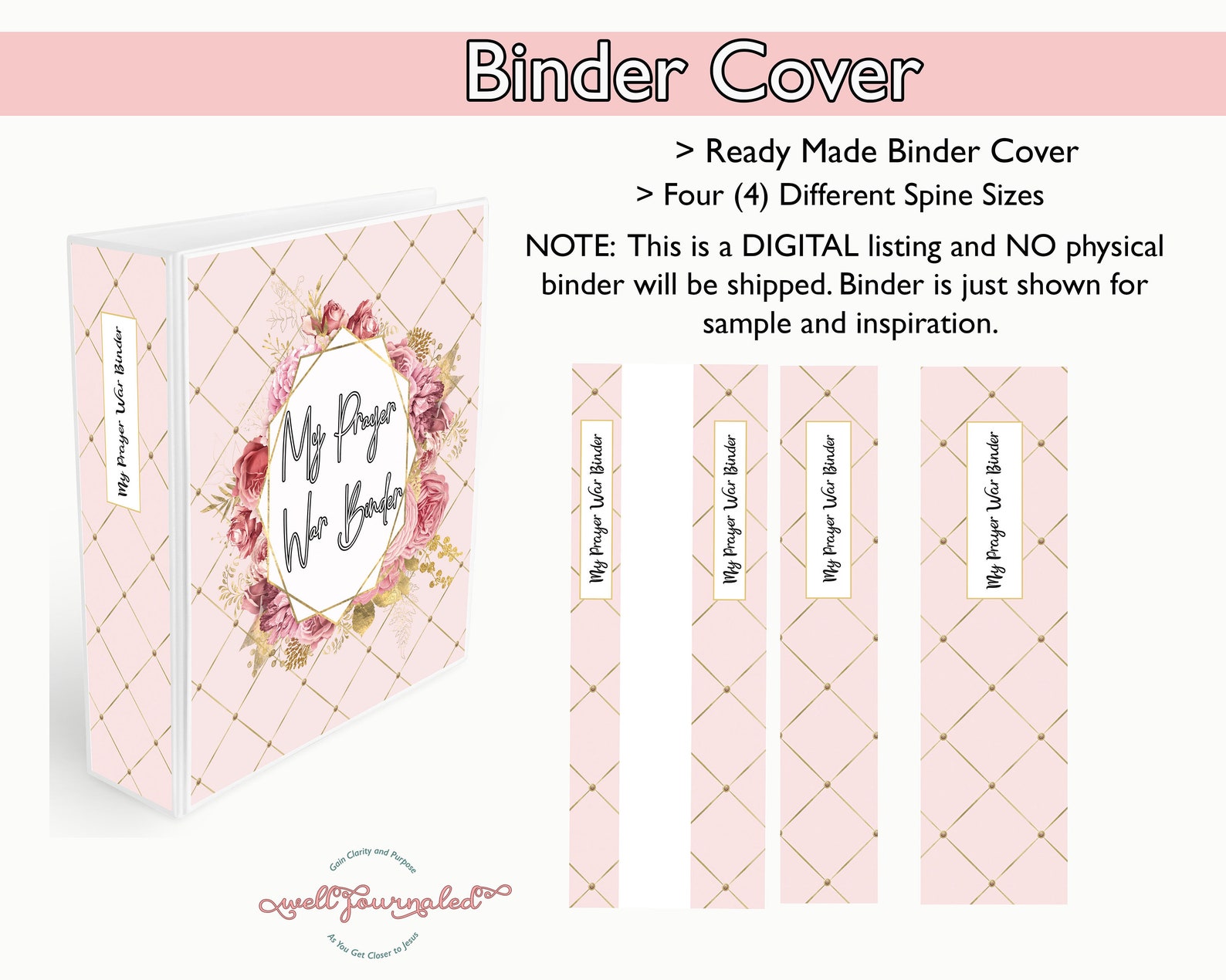 War Prayer Binder for Prayer Journaling, Faith Journal or Bible Study ...