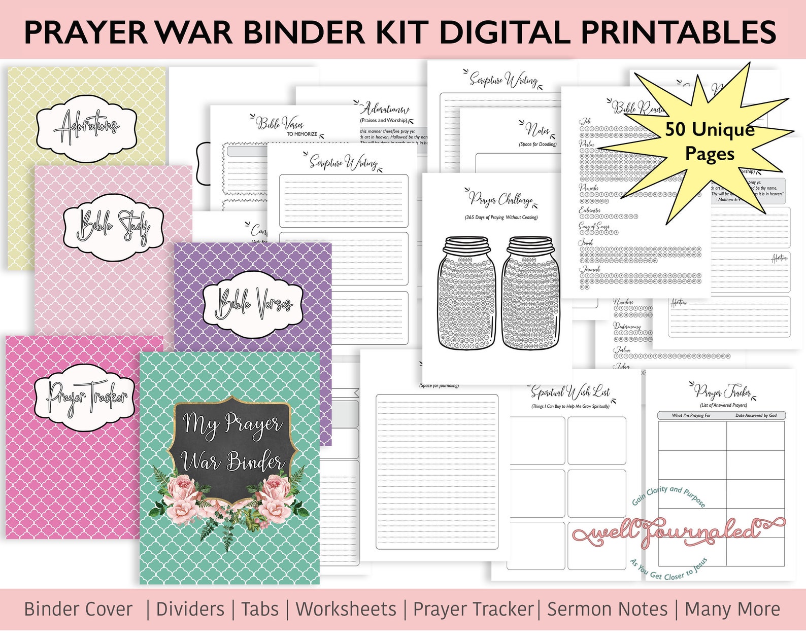 War Binder for Prayer Journal, Faith Journal or Bible Study, Gratitude ...