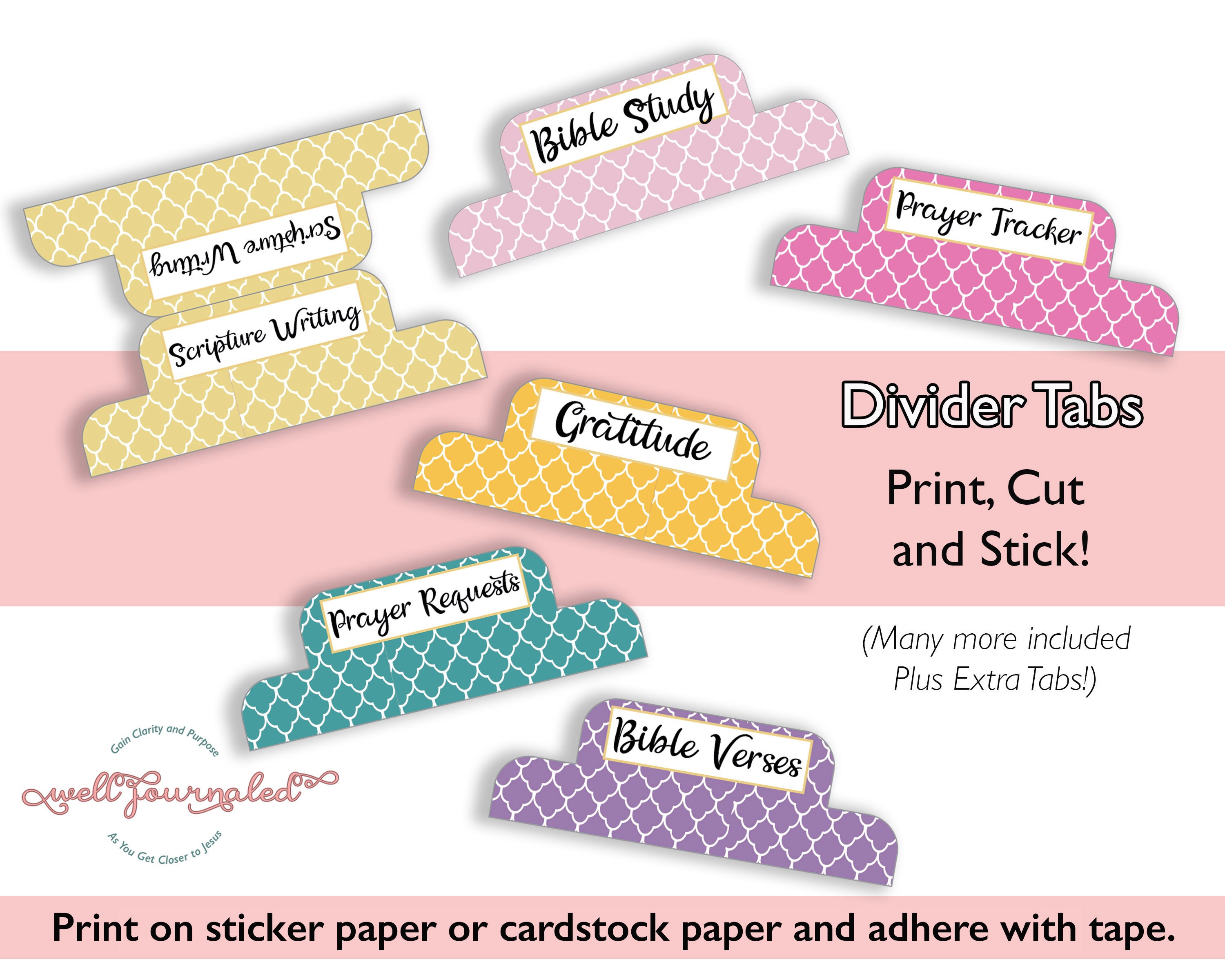 Prayer Journal Binder Dividers Cover and Tabs for Women - Etsy