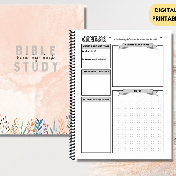 Bible Study Template - Etsy