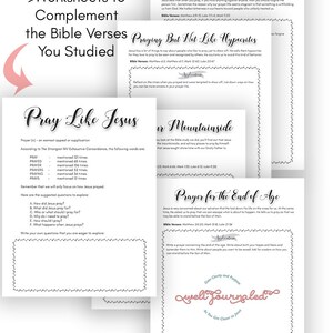 Prayer Journal and Bible Study Guide Printable Template - Prayer War ...